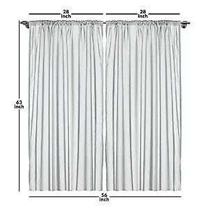 Ambesonne Coffee Window Curtains, Cafeteria Pattern with Hot Mocha Latte Milk Love Typography on Scribble Backdrop, Lightweight Decor 2-Panel Set with Rod Pocket, Pair of - 28" x 63", Beige Brown