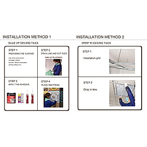 PAINTSDECOR PVC Tin Ceiling Tiles 3D Stereo Embossed Panel Antique Suspended Ceiling Board for Cafe Club Salon 2'x2' PL07 Traditional Copper 10pcs/lot