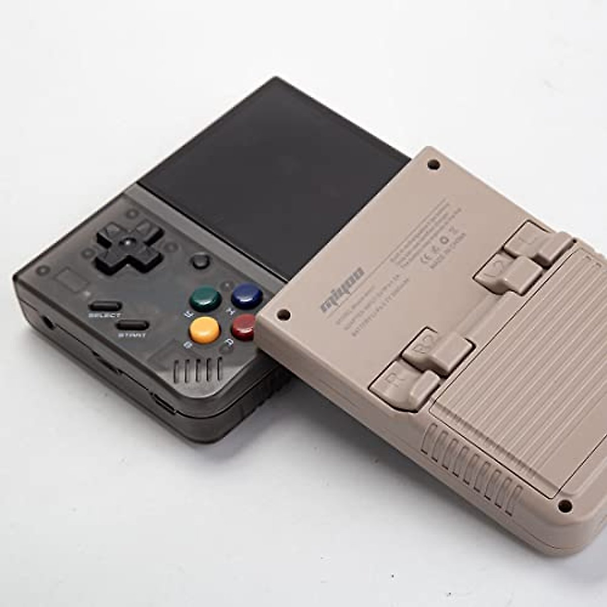 Miyoo Mini Plus Handheld Retro Game Console 128G, Linux Cortex-A7 1.2GHz, 3.5-Inch IPS Screen Portable Arcade Rechargeable Games Emulators for Kids Adults (Grey)