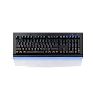 XYLXJ Mechanical Gaming Keyboard LED Backlit Wired Keyboard with Blue Switches for Windows Gaming PC (108 Keys, Black)