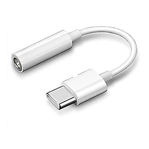 USB C Digital to 3.5 mm Female Headphone Jack Adapter, Type C Aux Audio Dongle Converter