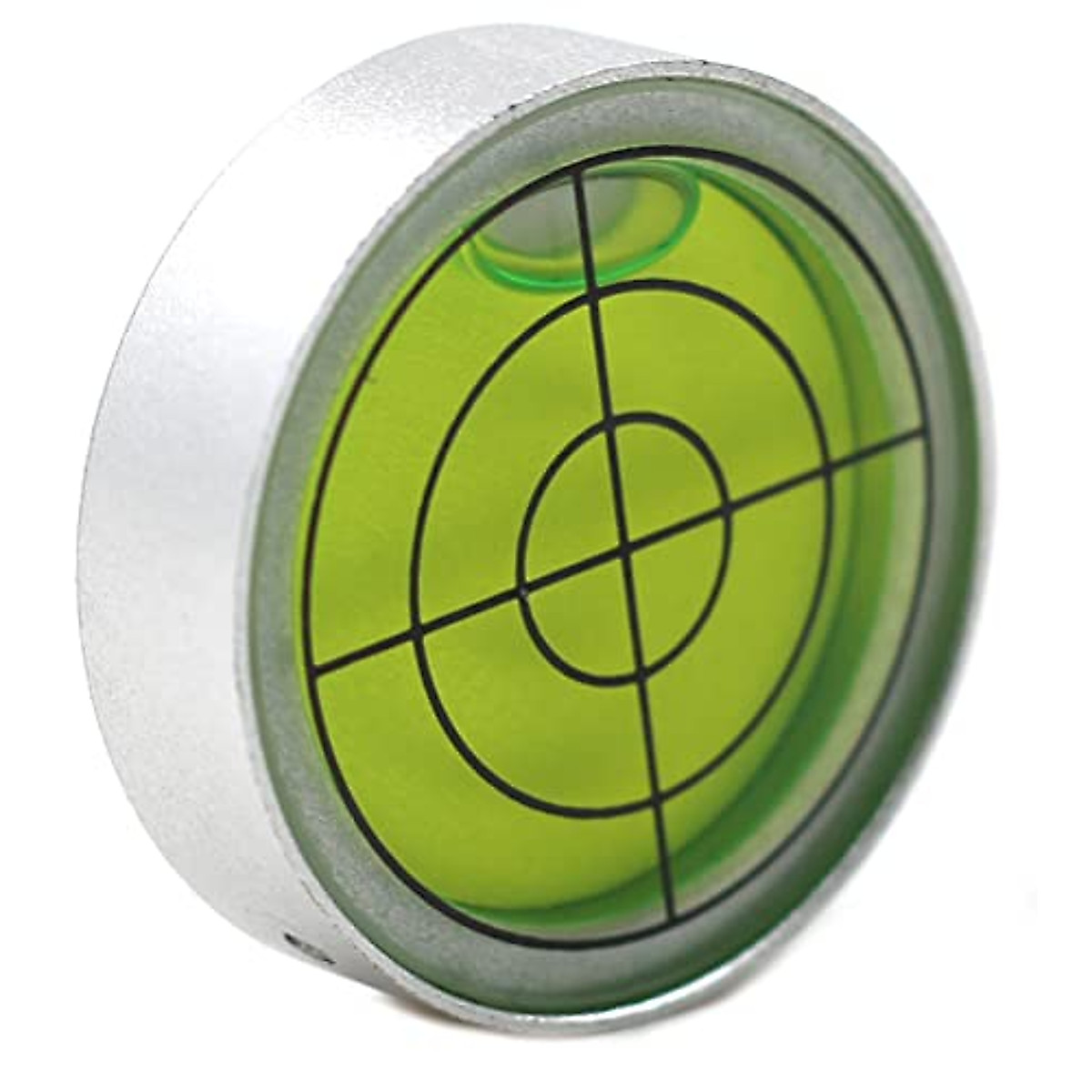 Preamer High Accuracy 30' /2mm D30mm/1.2" Alloy Metal Shell Rv Leveling Bubble Spirit level Small Bullseye Bubble Level for RV Tripod Ball Head