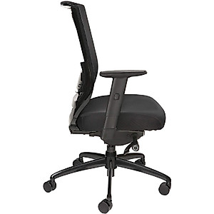 Oak Hollow Furniture Reina Series Office Chair Ergonomic Executive Computer Chair with Breathable Fabric Seat Cushion and Mesh Back, Adjustable and Comfortable, Lumbar Support, Swivel and Tilt
