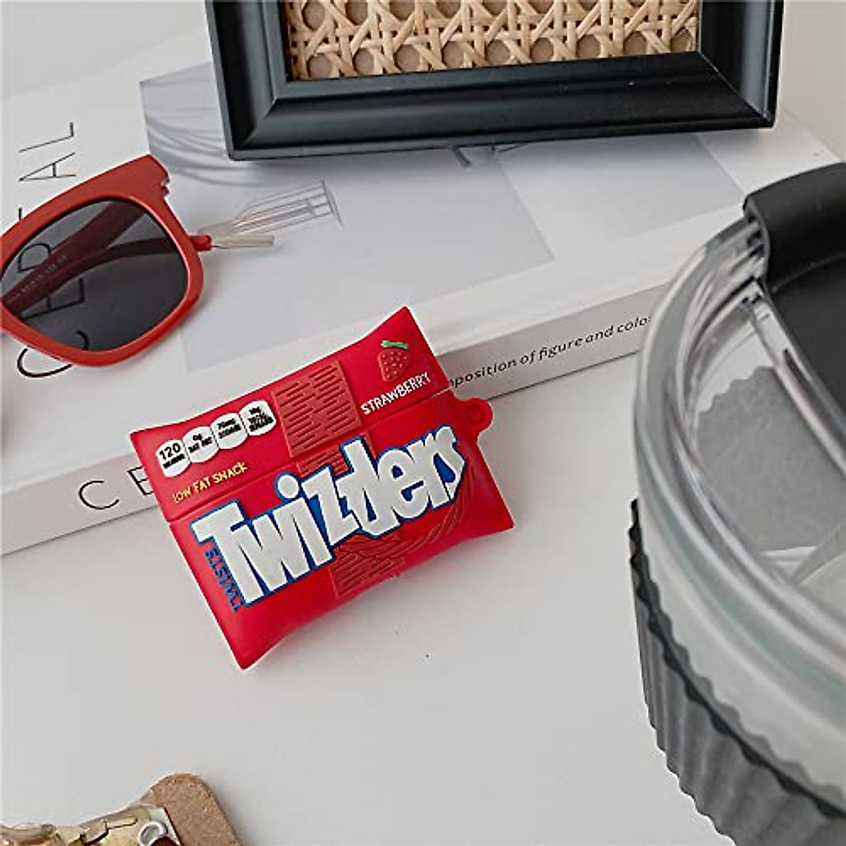 FooHOOK Cute Airpod Case, 3D Cartoon Funny Protection Case Covering The Skin Silicone Material, with Keychain for Airpods 1&2 (Twizders)