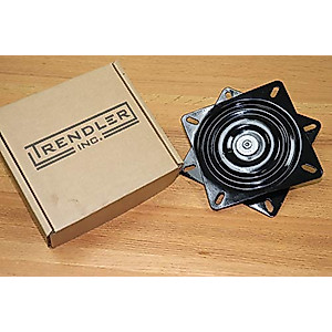 Trendler Bar Stool Swivel Plate Replacement - 7 Inch Square 3 Degree Pitch - 360 Degree Rotation - Commercial Grade Chair and Stool Replacement Parts - Made in USA