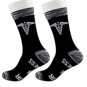 JXGZSO 2 Pairs Doctor Socks Doctor Appreciation Gift Doctor In Progress Socks Medical School Graduation Gift (Doctor In Progress)