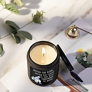 30th 40th 50th 60th Birthday Day Gifts for Men Funny Birthday Gifts for Brother Son Husband Boyfriend Naughty Gifts for Him, Black Cedarwood & Juniper Scented Candles