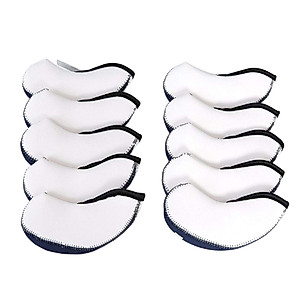 Dark Horse Golf White & Blue US Flag Neoprene Golf Club Head Cover Wedge Iron Protective Headcover For Titleist, Callaway, Ping, Taylormade, Cobra, Nike, Etc.