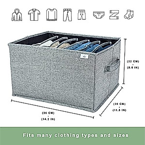 Eden Home Jeans Organizer for Closet Pants Storage - Jeans Storage - Clothes Organizer for Folded Clothes - Wardrobe Organizers and Storage