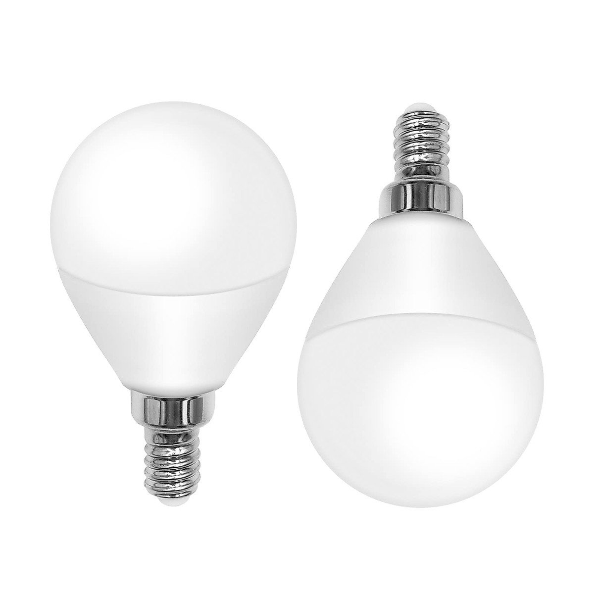 LFLAMPON LED Light 60W Equivalent Edison Bulb A15 6W Daylight 5000K 700 Lumens Bulbs E12 Candelabra Screw Base Lamps for Ceiling Fan,Bedroom Replacement Lighting AC 120V Non-Dimmable (2 Pack)