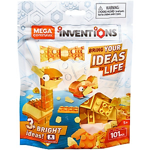 Mega Construx FWP22 Inventions Yellow Brick Building Set