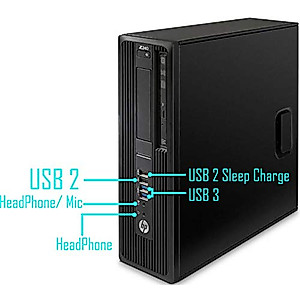 HP Z240 Workstation SFF Desktop PC, Intel Core i5-6500 Upto 3.60GHz, 16GB RAM, 512GB SSD, AMD Radeon HD 8570 1GB 4K, DisplayPort, HDMI, DVI, AC Wi-Fi, Bluetooth - Windows 10 Pro (Renewed)