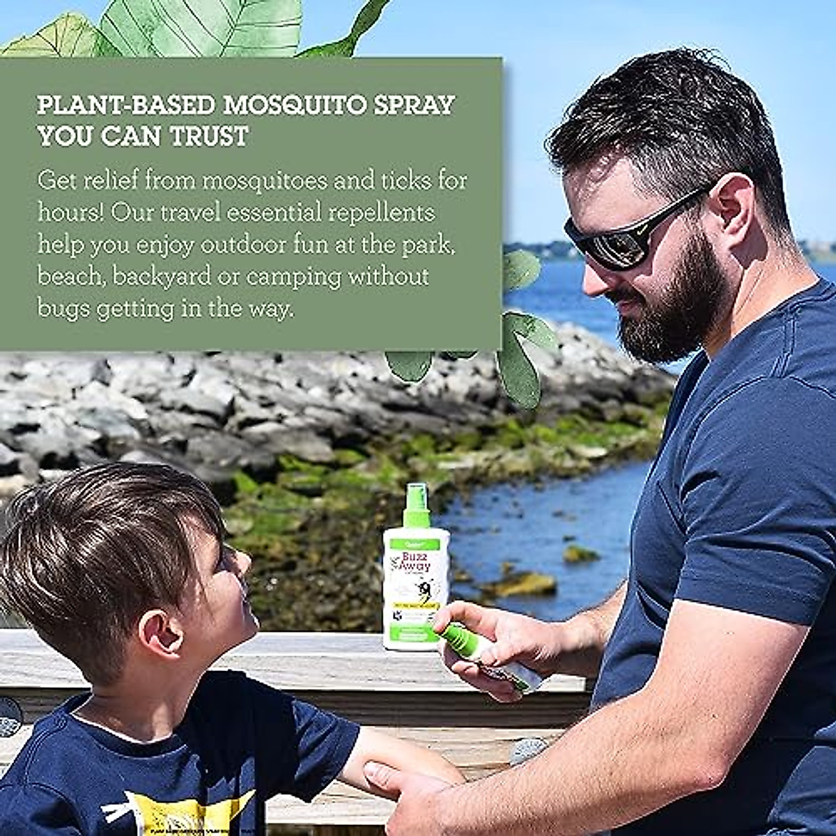 Quantum Health Buzz Away Extreme Insect Repellent DEET Free Cedarwood Lemongrass & Citronella Oil Outdoor Mosquito & Tick Bug Spray Powerful Plants Repel Bugs Off Your Skin, Safe for Kids - 4 Ounce