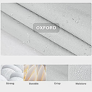 XULAN 66L Oxford Clothes Storage Bins, 2 Pack Large Metal Frame Storage Bins Stackable with Clear Window | Carry Handles for Seasonal Clothing, Bedding, Toys (Grey)