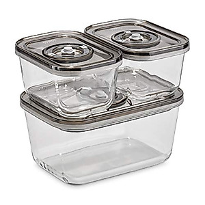 Caso Design VG 3000 3-Piece Food Vacuum Canister Set with Food Management App, small