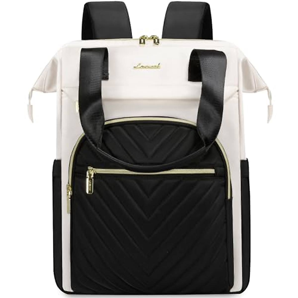 LOVEVOOK Laptop Backpack for Women, 15.6 Inch Work Laptop Bag，Waterproof Teacher Nurse Bag with USB Port,Fashion Travel Bag Business Computer Backpack Purse for College