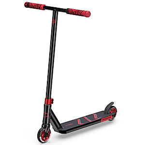 Fuzion Z250 SE Pro Scooters - Trick Scooter - Intermediate and Beginner Stunt Scooters for Kids 8 Years and Up, Teens and Adults – Durable Freestyle Kick Scooter for Boys and Girls (Red/Black)