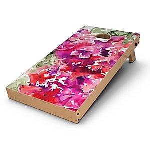 Design Skinz Summer Tropical Skin Set for Cornhole (Skin Only) - Tropical Hydrangea Flowers