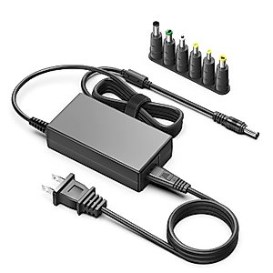 [UL Listed] HKY 24V 65W Universal Power Adapter with 6 Extra Tips,AC to DC,2.1mmX5.5mm Barrel Plug,24v 2.73a (24V 2.7A,24V 2.5A,24V 2A,24V 1.5A,24V 1A Compatible) Power Supply Cord Cable Charger Plug