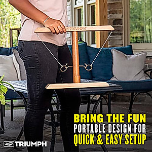 Triumph Sports Hook and Ring Battle – Ring Toss Game for Adults and Kids