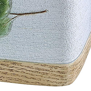 Avanti Linens - Wastebasket, Decorative Trash Can, Botanical Inspired Home Decor (Ombre Leaves Collection)