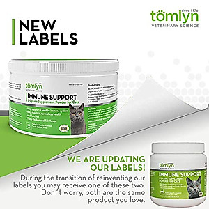 Tomlyn Immune Support Daily L-Lysine Supplement, Fish-Flavored Lysine Powder for Cats and Kittens, 3.5oz