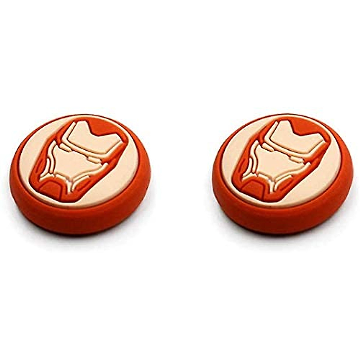 2Pcs Analog Thumb Grip Stick Cover, Dualsense Wireless Controllers Game Remote Joystick Cap, Fantastic Non-Slip Silicone Handle Protection Cover for PS5/PS4/Xbox one/360/NS PRO (Iron-mn))