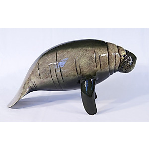 Star Int'l Hand Painted Manatee Sea Cow Replica Figurine Statue 8"