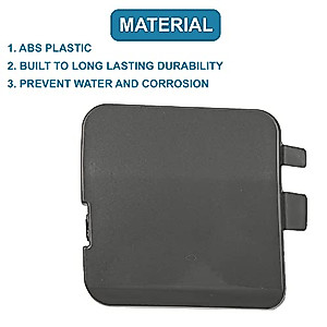 X AUTOHAUX Car Right Side Rear Bumper Tow Hook Cover Towing Eye Cap for Mazda CX-5 2017 2018 2019 2020 2021 KB8A50EK1BB Trailer Cap Gray