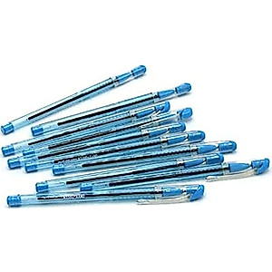 Onyx and Green 10-Pack Gel Pens, Recycled Plastic, Hybrid Oil-Based Gel, Blue (1007)