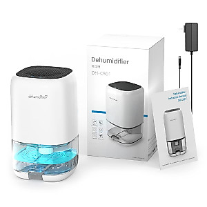 REEMKIZZ 35 oz Dehumidifier for Home Ultra Quiet Auto Shutoff Dehumidifier for Closet Wardrobe Bedroom Kitchen (300 sq. ft) White