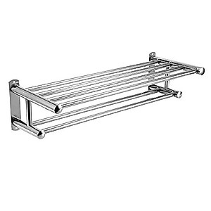 Syrisora U201 Stainless Steel Towel Rack Bathroom Shelf Storage Shelf