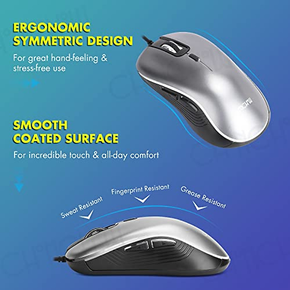 LED Keyboard and Mouse Combo USB Wired Characters Illuminzted Gaming ...