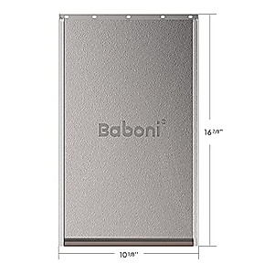 Baboni Replacement Flap for Dog and Cat Doors including Screws, Large(10 1/8 in x 16 7/8 in)