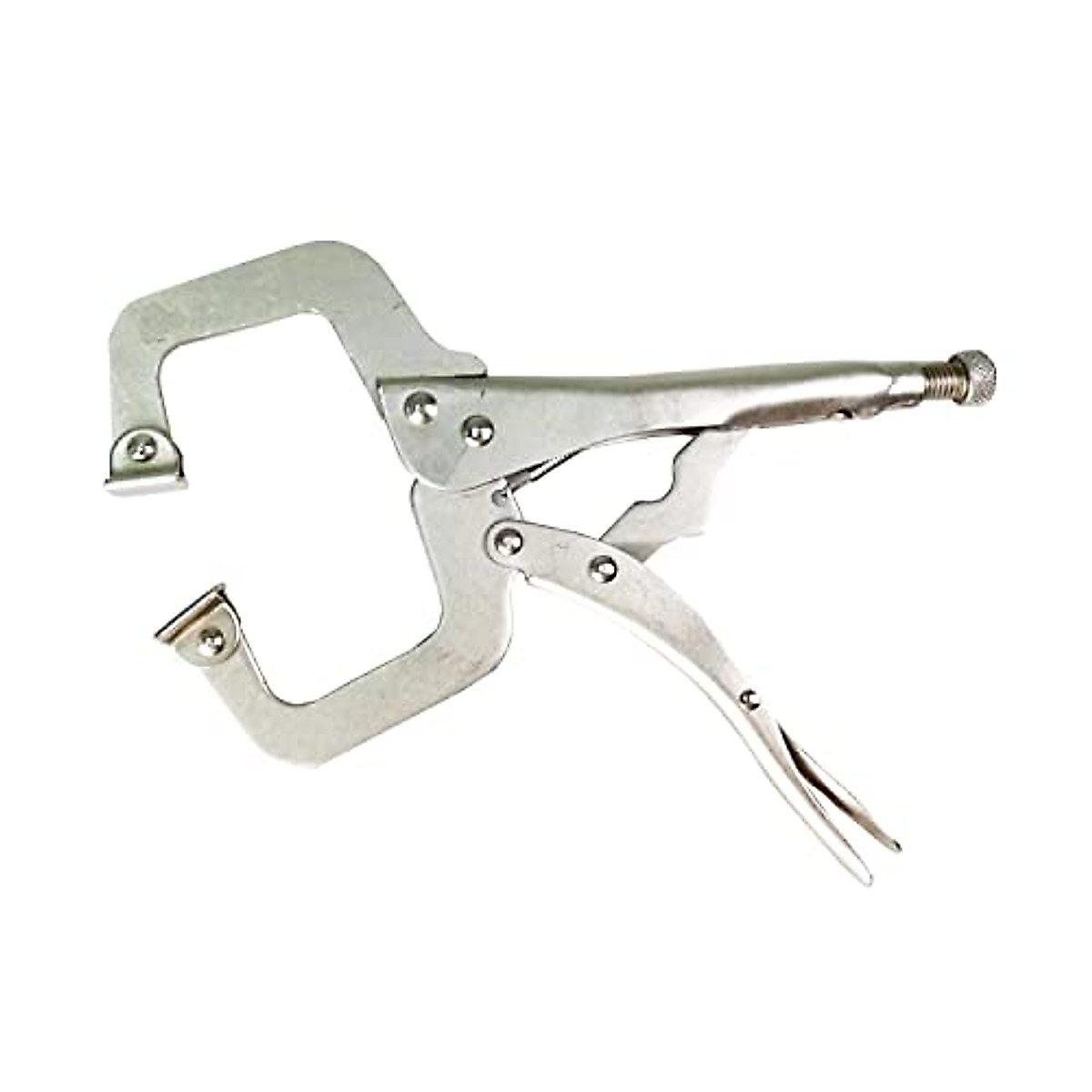 HFS (R) 11-Inch Swivel Pad Locking C-Clamp Locking Pliers (10 pcs)