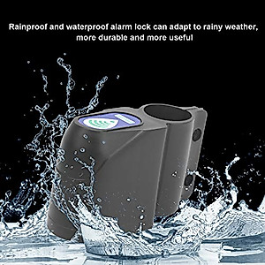 Bike Wireless Alarm Lock, with Infrared Remote Control Bike Remote Control Lock for Equippments Portable and Lightweight for Protect Bicycle