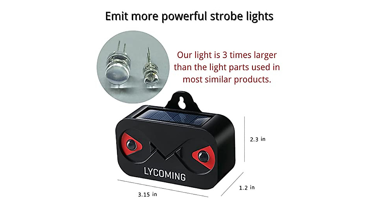 Lycoming Solar Predator Control Light Coyote Repellent Devices for ...