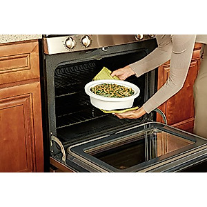 Crock-Pot SCCPCCM350-BL Manual Slow Cooker, Navy Blue & Crockpot 2.5-Quart Mini Casserole Crock Slow Cooker, White/Blue