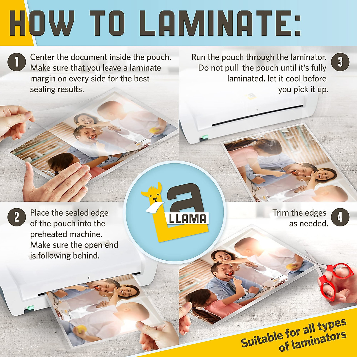 Thermal Laminating Pouches, Matte Finish, 9 x 11.5 Inches, 3 Mil Thick, 30 Pack, Suited for Letter Size Laminating Sheets 8.5 x 11