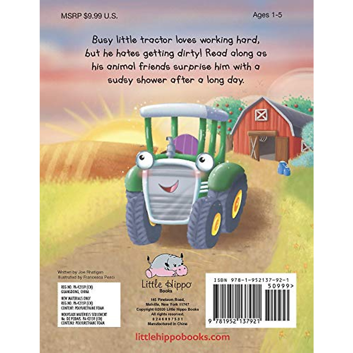 The Busy Little Tractor - Childen's Padded Board Book