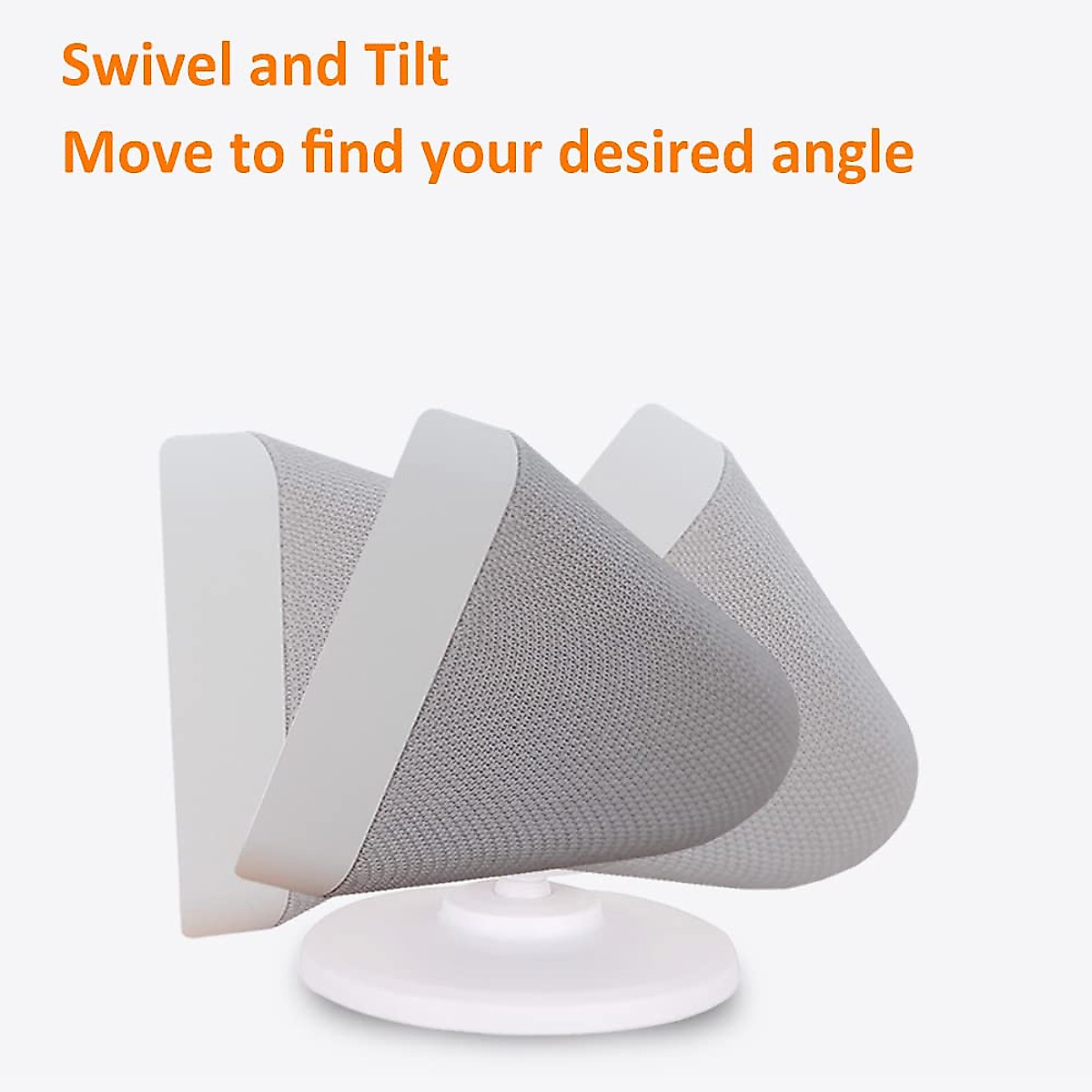 AutoSonic Stand for Echo Show 5 (1st Gen and 2nd Gen) | Adjustable Design Compatible with Alexa Show 5 | Magnetic,Swivel and Tilt | White