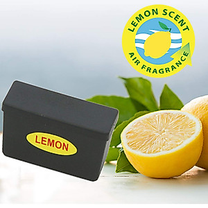 iTouchless 3-Pack Lemon Fragrance Cartidges for Bathroom Trash Cans, Stops Garbage Smells, Fresh Scent Fills The Room, 3 Month Supply (FGLEMON3-1)