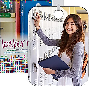 The Shave Well Company Anti-Fog Shaving Mirror for Office, Gym, or School Locker | Fogless Bathroom Shower Mirror with Handheld Option | Hanging Shower Mirror Includes Removable Adhesive Hook