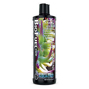 Brightwell Aquatics BioFuel CWM - Carbon Source for Natural Phosphate & Nitrate Reduction in Temperate Marine Aquariums, 500 ml