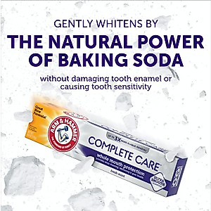 Arm & Hammer Complete Care Toothpaste, Fresh Mint Flavor, Whole Mouth Protection, 6.0oz (4-Pack)