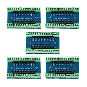5pcs DEVMO Nano Screw Terminal Adapter Shield Expansion Board Nano V3.0 AVR ATMEGA328P-AU Module Compatible with Ar-duino