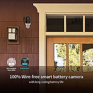 SOLIOM Security Camera Outdoor Wireless Battery Powered,1080P WiFi Indoor Home System with IP67 Waterproof,Night Vision,2-Way Audio,Siren Alarm,Motion Sensor,Schedulable Working Time B06