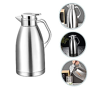 HANABASS Mini Water Kettle Portable hot Water Kettle Camping Kettle Water Bottles for Daily use Drink Kettle Water Bottle for hot Drinks Double Layer Handle Carafe Thermal jug Office