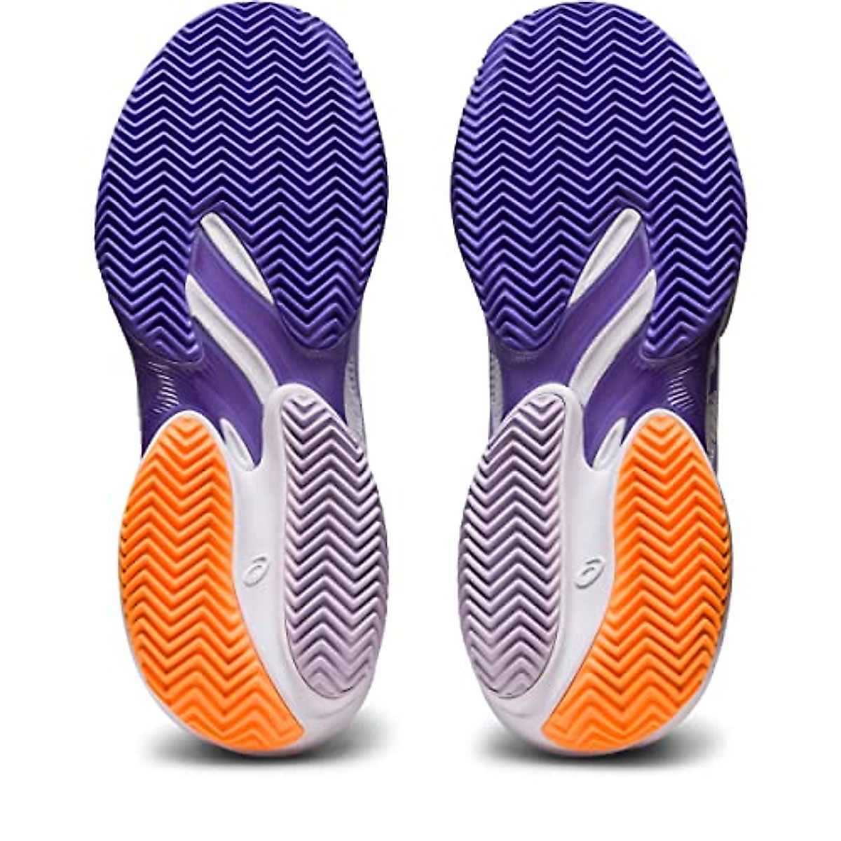 ASICS Women's Court FlyteFoam 3 Clay Tennis Shoes, 7.5, White/Amethyst