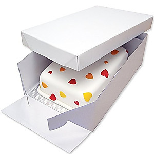 PME Oblong Card & Cake Box, 15 x 11-Inch, White